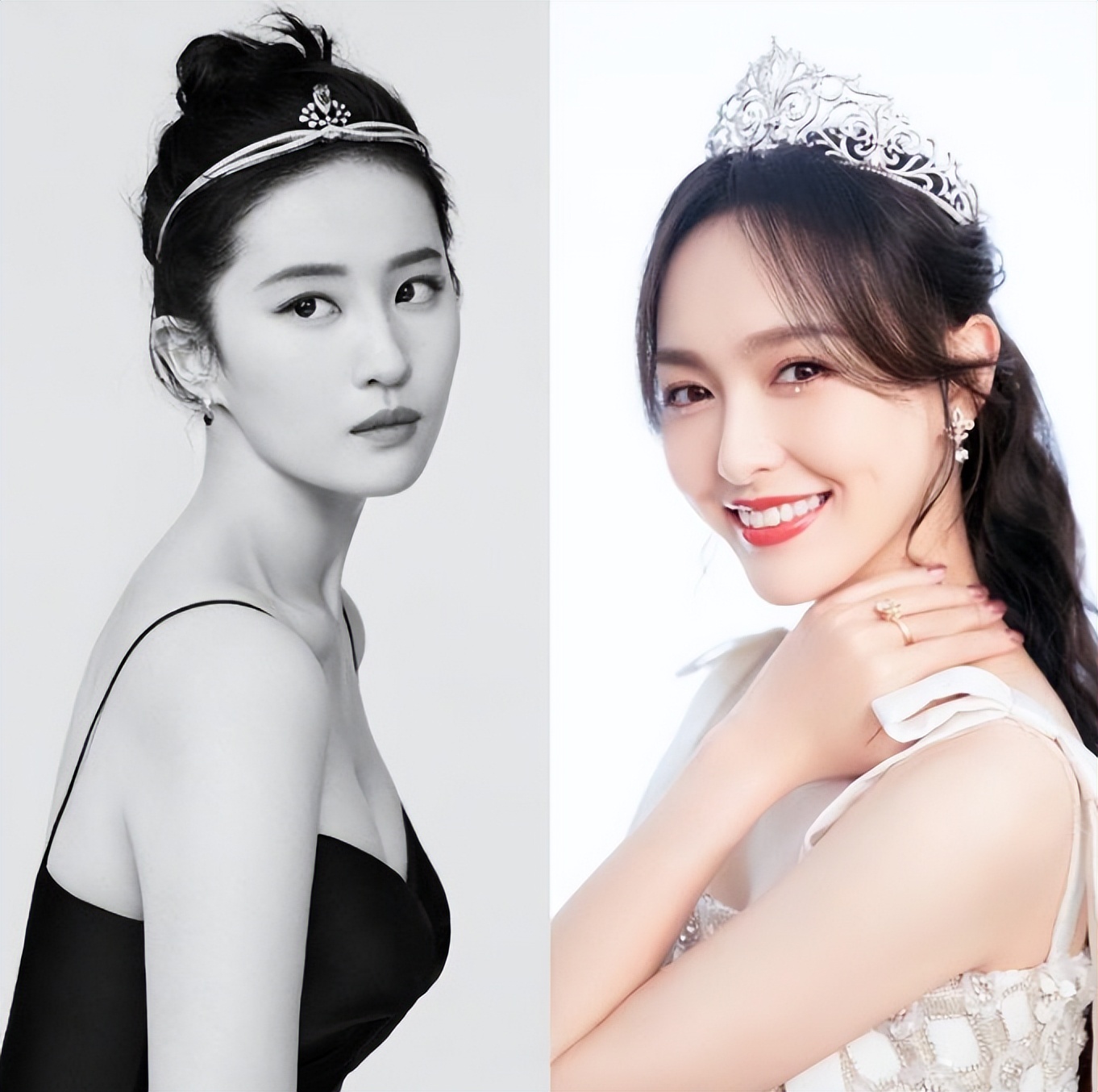 Tang Yan and Liu Yifei starred in the same frame as a stewardess. It ...