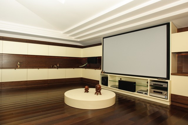 I smashed the projector at home and replaced it with an LCD TV. Some ...