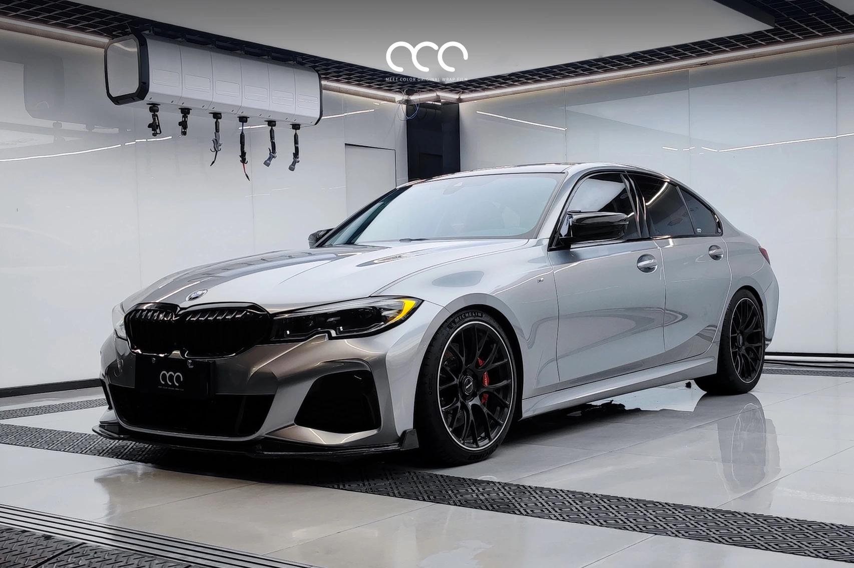 BMW car diffuse color film Porsche original color GT silver, metallic ...