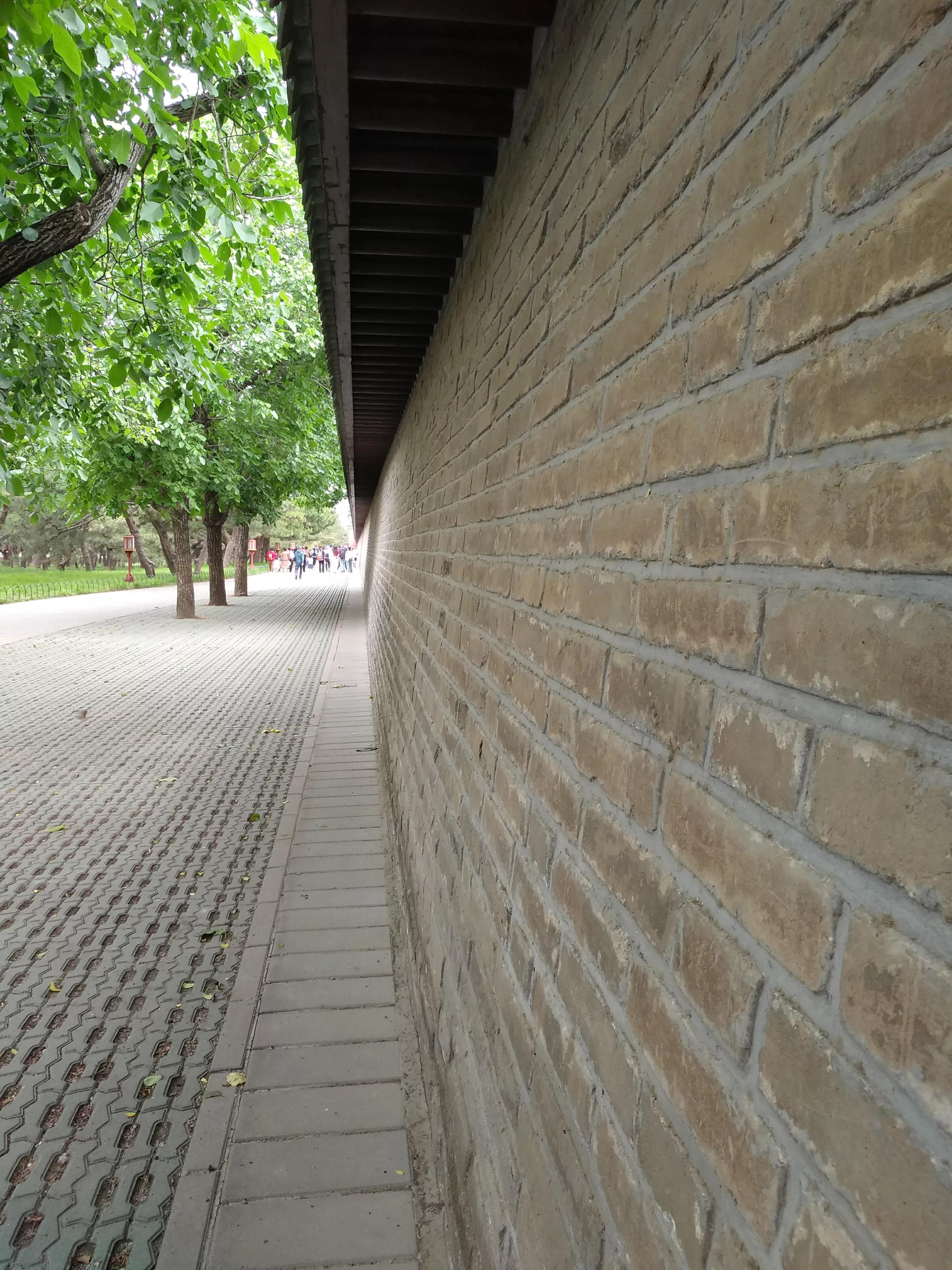 The name of the craftsman is engraved on the wall brick of the Temple ...