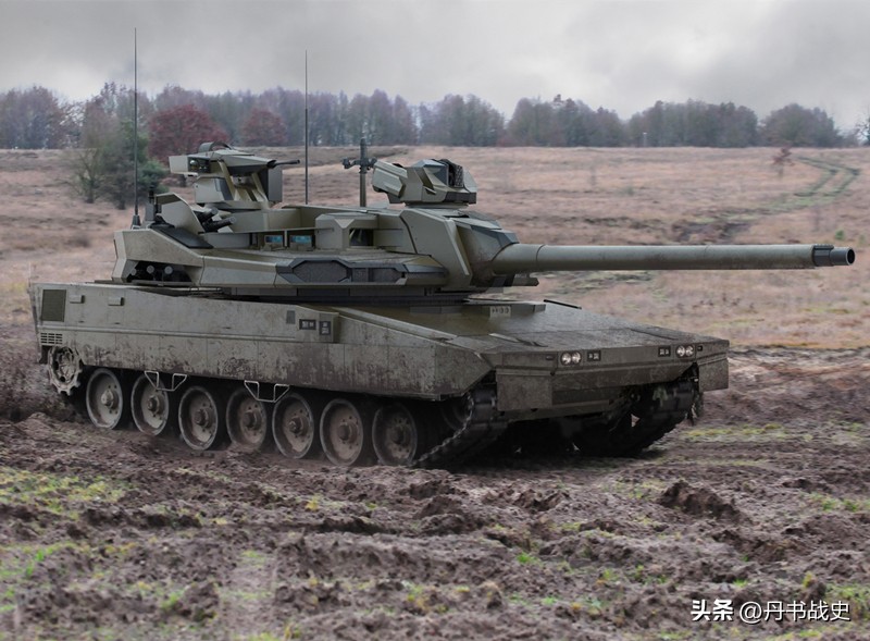 Combining the Leopard 2 and the Leclerc main battle tank, the EMBT tank ...