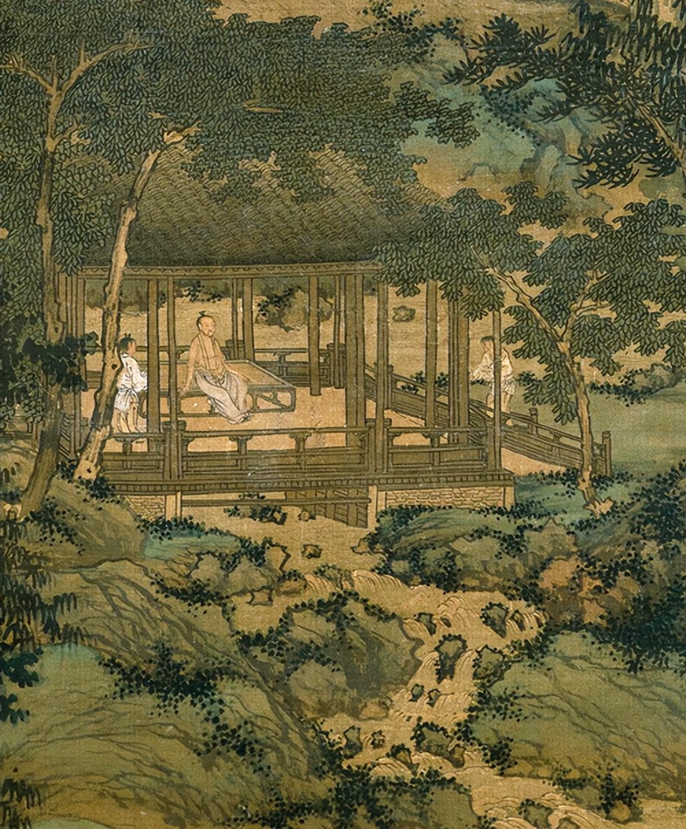 To compete with Song Dynasty painters, Sheng Mao painted "Mountain ...