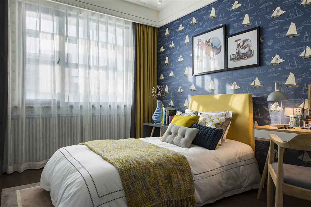 92 square meters of modern and simple three-bedroom, with a frown, it ...