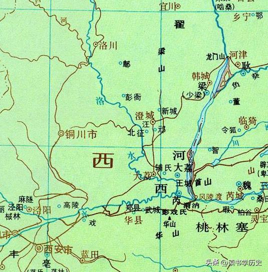 Through the map, understand the historical changes of Weinan City ...