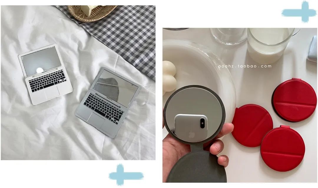 20 small portable mirrors, cute and explosive!Be beautiful anytime ...