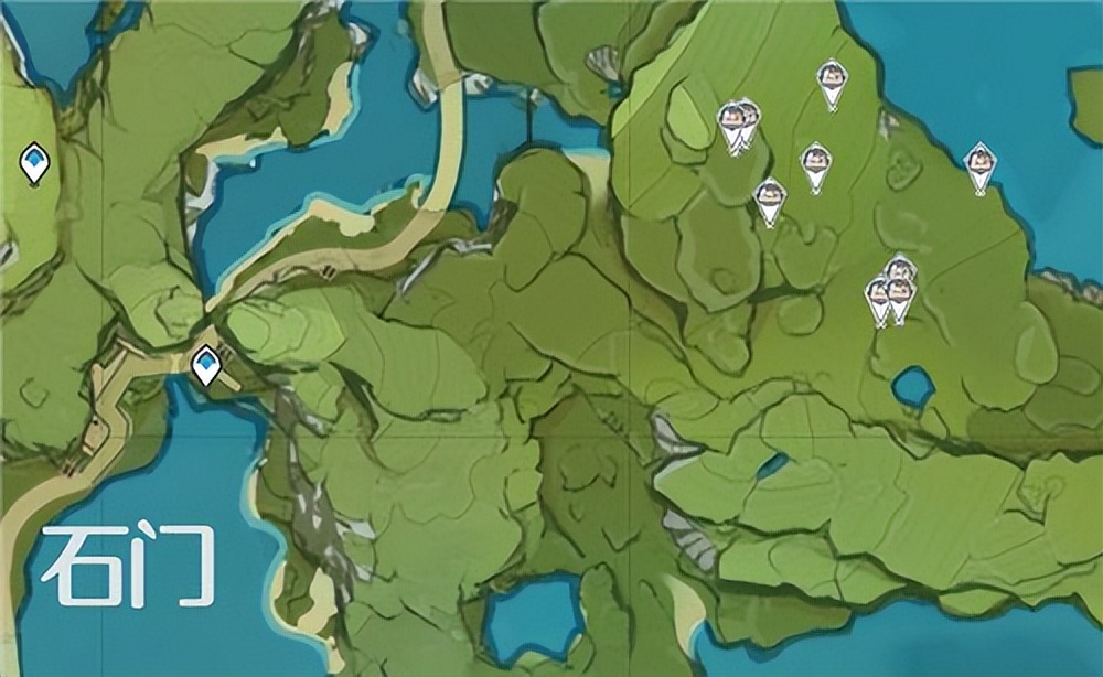 The distribution map of the original god dandelion seed collection ...