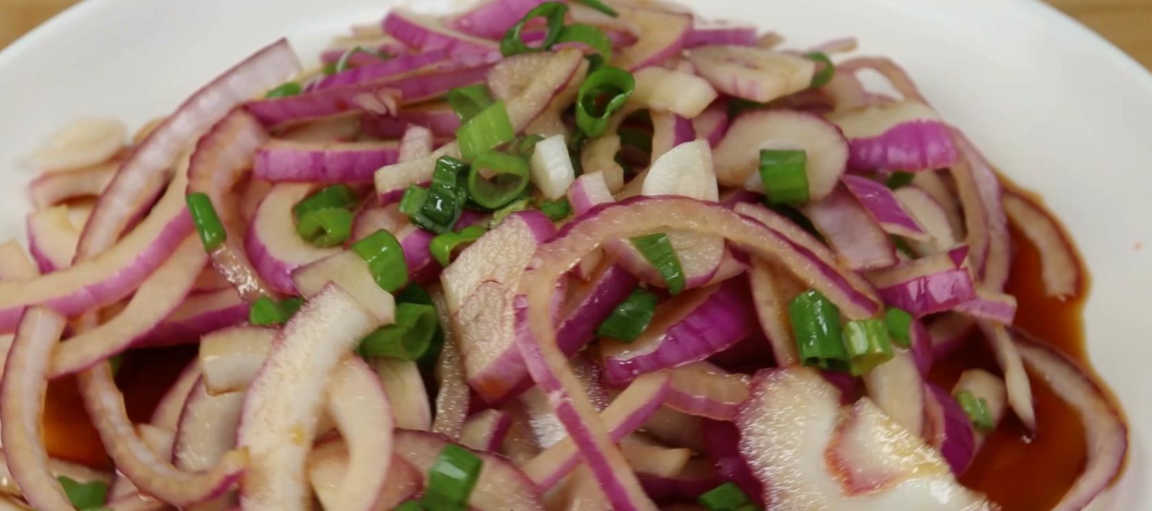 How to make cold onions more delicious, the chef teaches you, the sauce ...