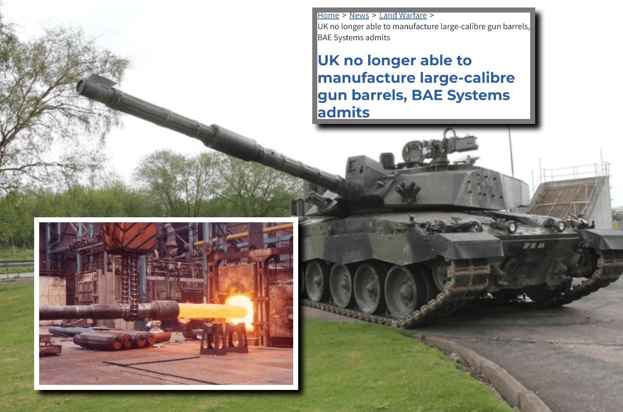 Can't the UK make large-caliber gun barrels? British media: To aid ...