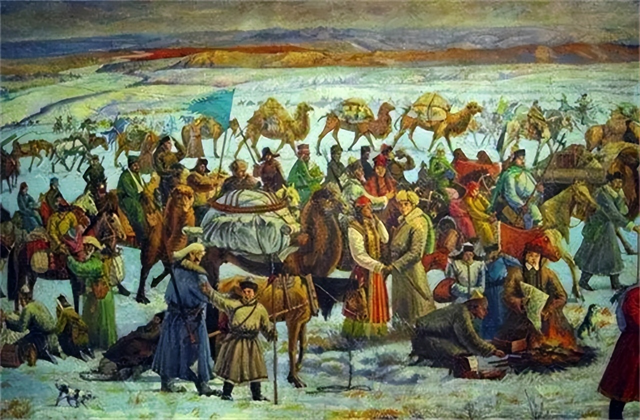 Why did the 170,000 Turghuts choose to return to the east during the ...