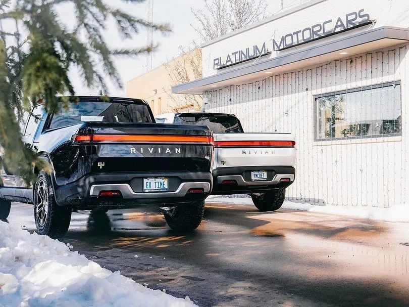 In the first quarter, Rivian produced 2,553 units and delivered 1,227 ...