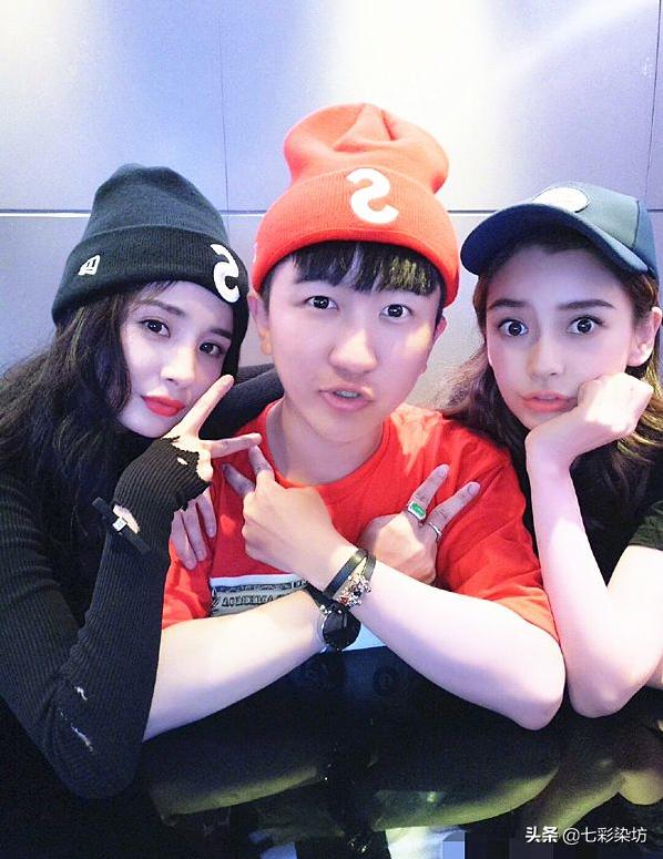 The composite photo of Yang Ying and Yang Mi's facial appearance was ...