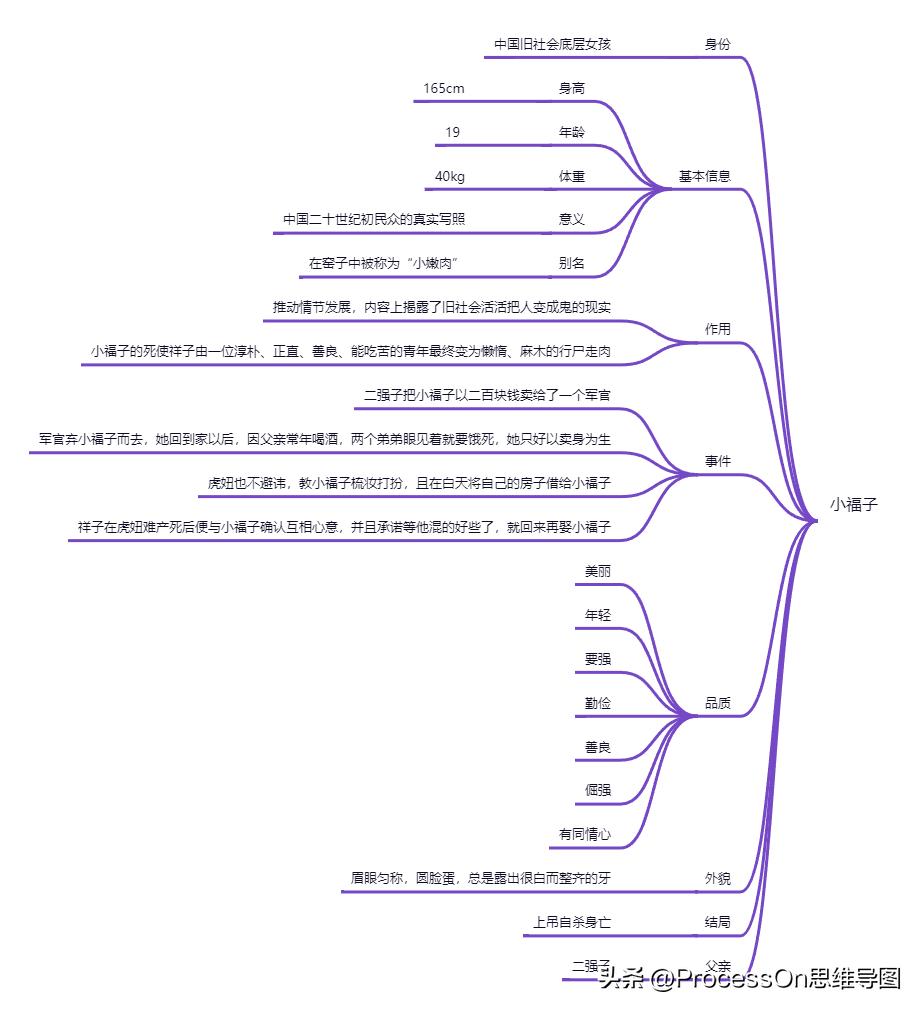 Camel Xiangzi mind map - iMedia
