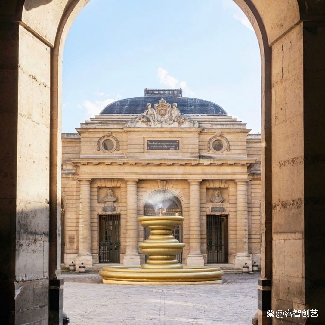 French artist Bina Baitel builds an installation for the Paris ...