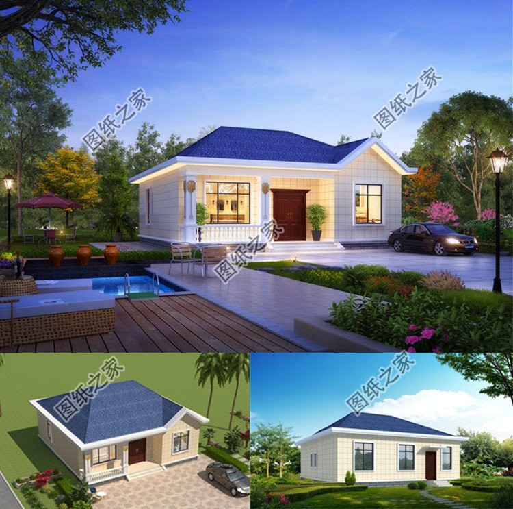 The design of a one-story villa in the countryside makes it comfortable ...