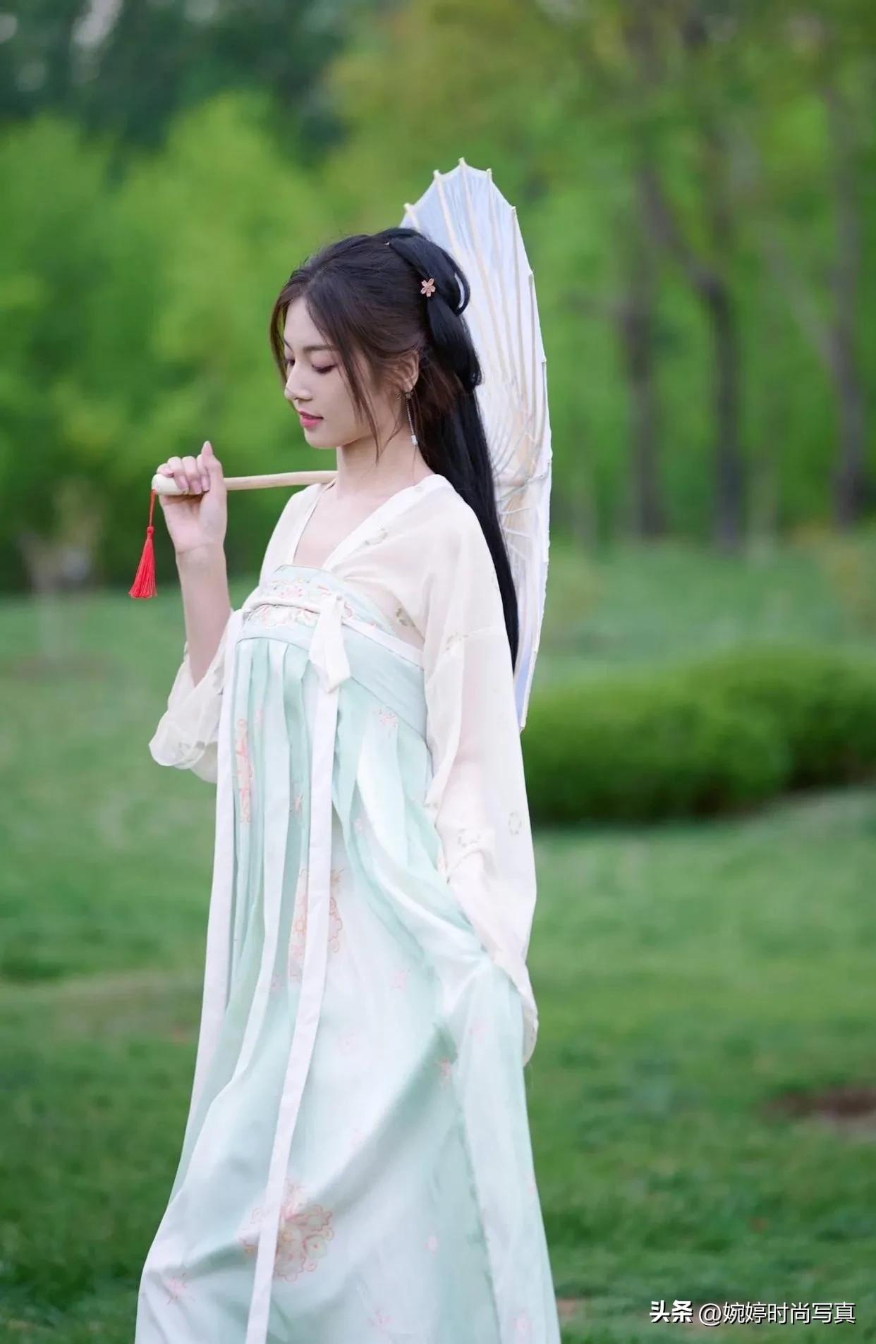 Fashion photo series: Ma Xinrui's ancient costumes are so beautiful ...