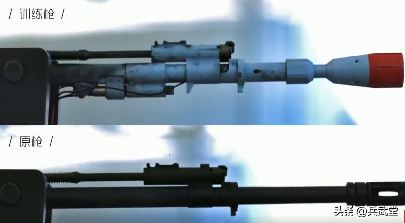 The domestic 191 rifle is painted in white?A training-only version that ...