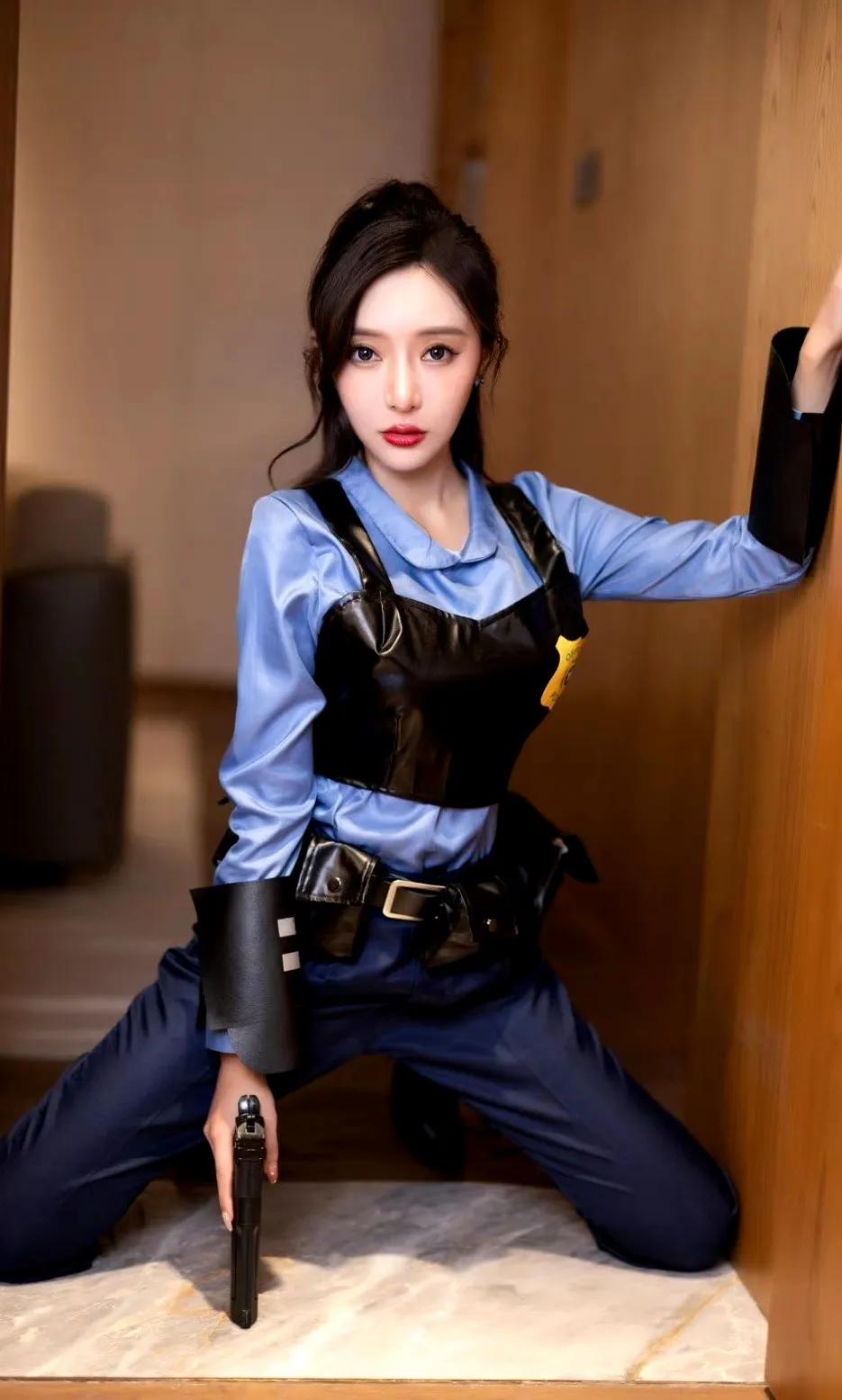The temptation of the beautiful police school uniform - iNEWS