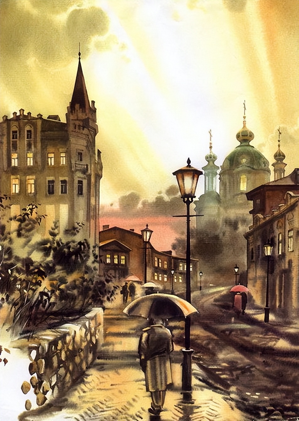 Urban watercolor works, ethereal and clear︱Sergey Brandt - iNEWS