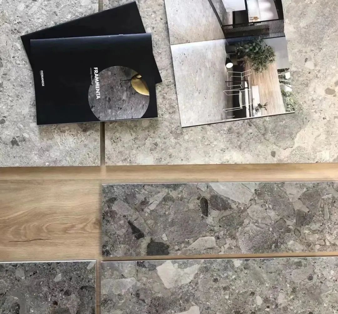 This is not terrazzo, it's a natural stone - limestone marble - iNEWS