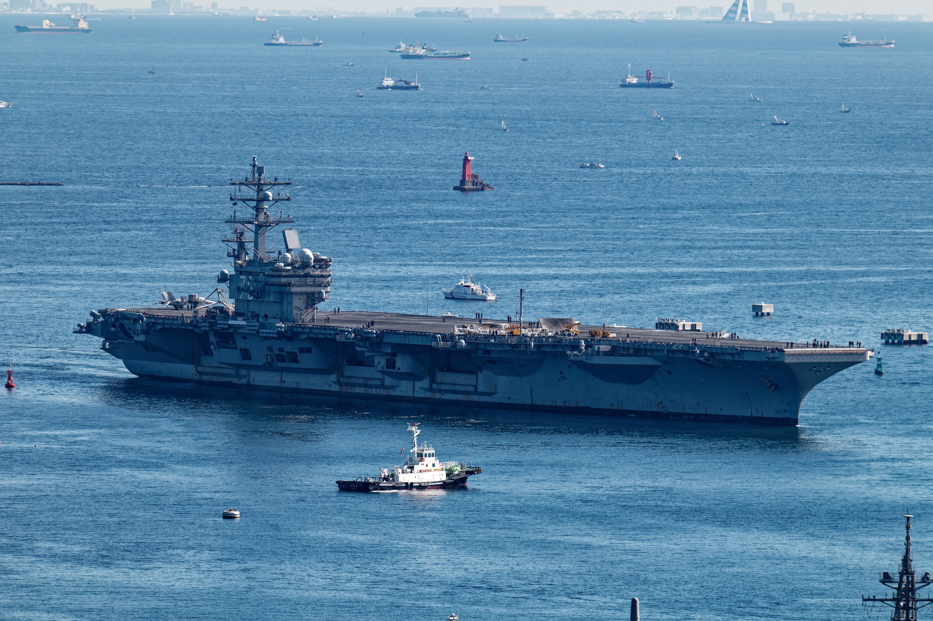 The USS Ronald Reagan returned to Japan in rust, and there was a gap in ...