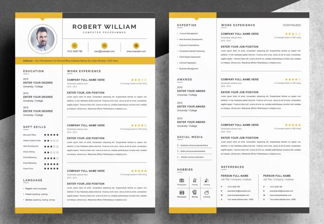 Appreciate foreign resume design!Learn the layout - iNEWS