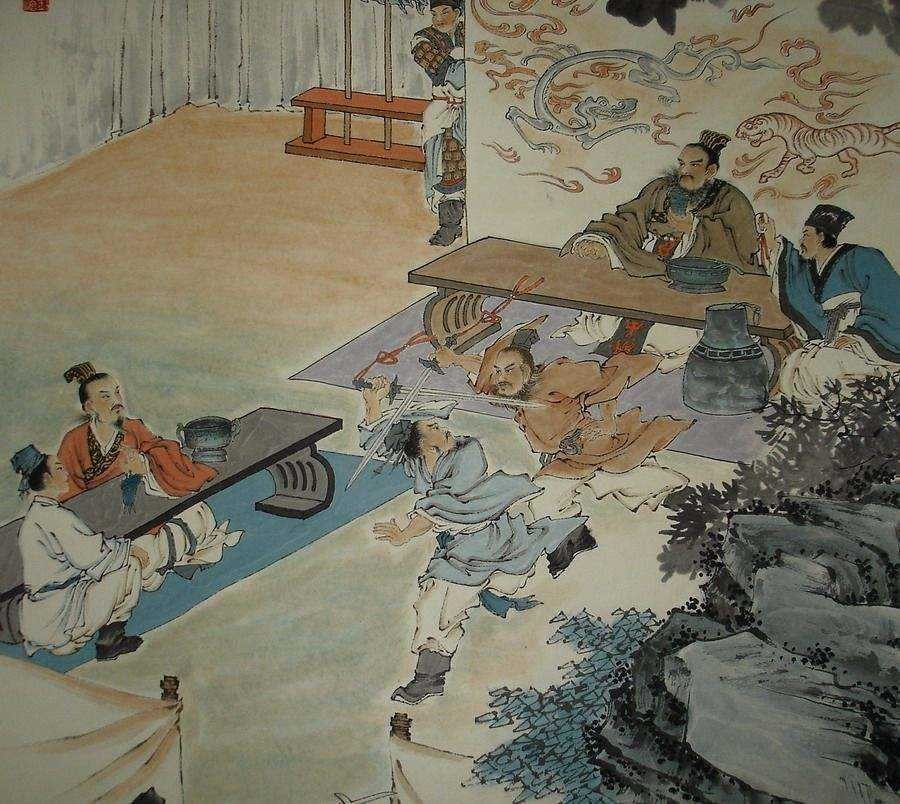 In 206 BC, the Hongmen Banquet was a famous event in Chinese history, a ...