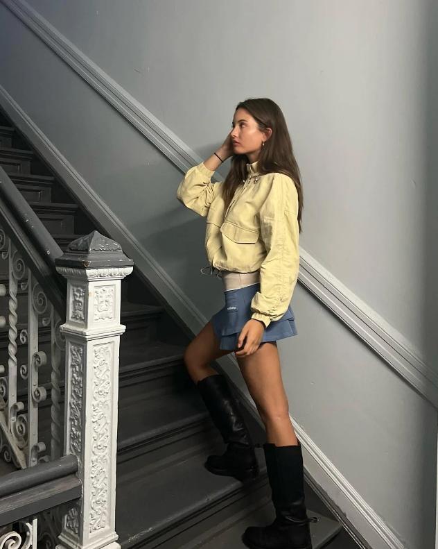 Ins wear blogger rubylyn American retro look - iNEWS