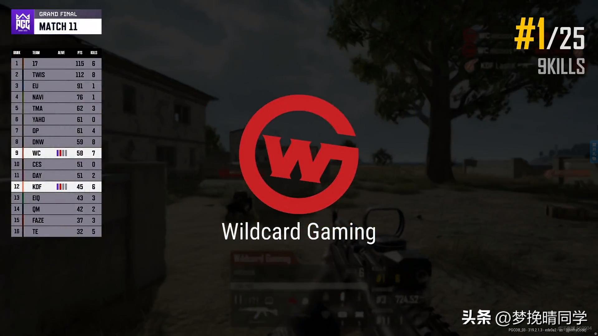 PGC冠軍之爭上演，17小五栓狙一發入魂拖死TM，EU突然全程隱身 - 頭條匯