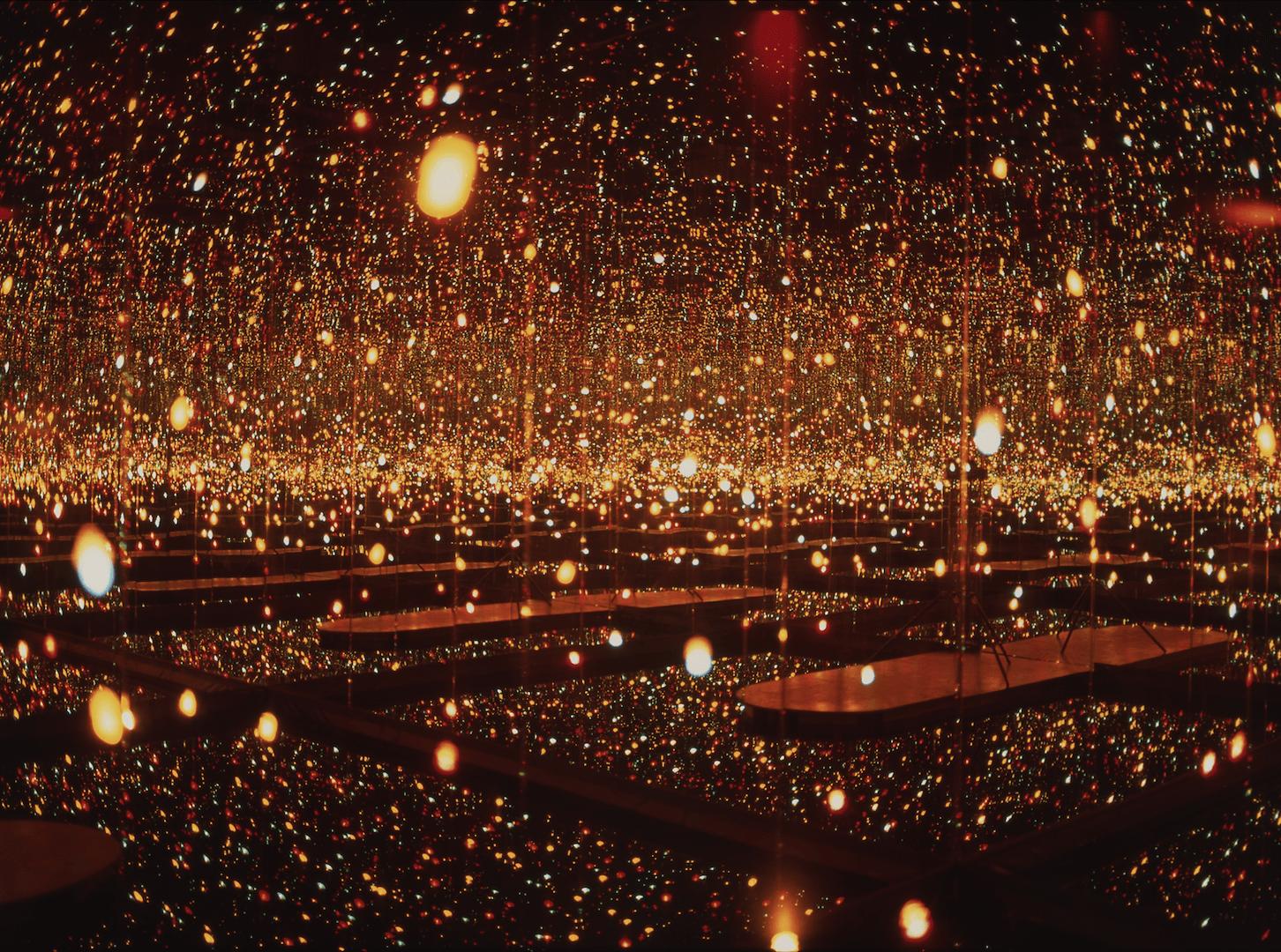 60 selected works of art: Yayoi Kusama "Fireflies on the Water" (43 ...