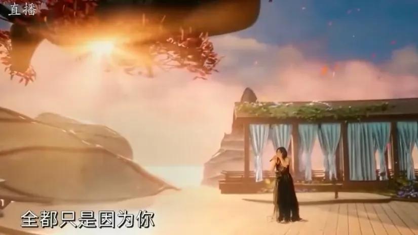 On New Year's Eve Zhan Wenting sang [Farewell Love] again, the shark is ...