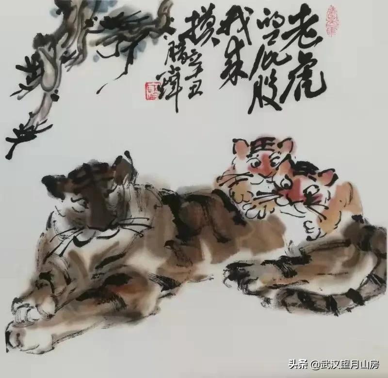 He Renyin New Year, Liao Xiaohui Tiger New Year Painting Tiger - iNEWS