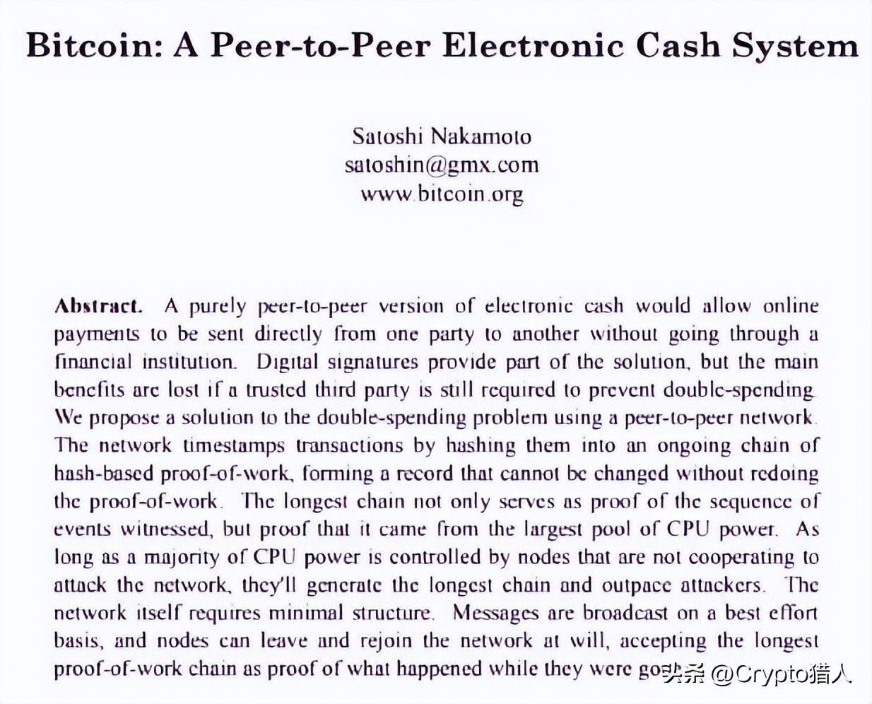 Why did Satoshi Nakamoto remain anonymous? - iNEWS