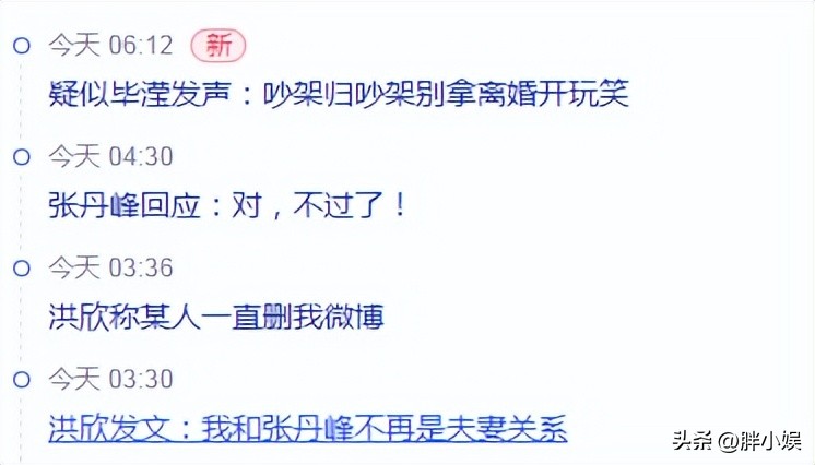 Hong Xin officially announced the divorce late at night, blowing up Zhang Danfeng's character ...