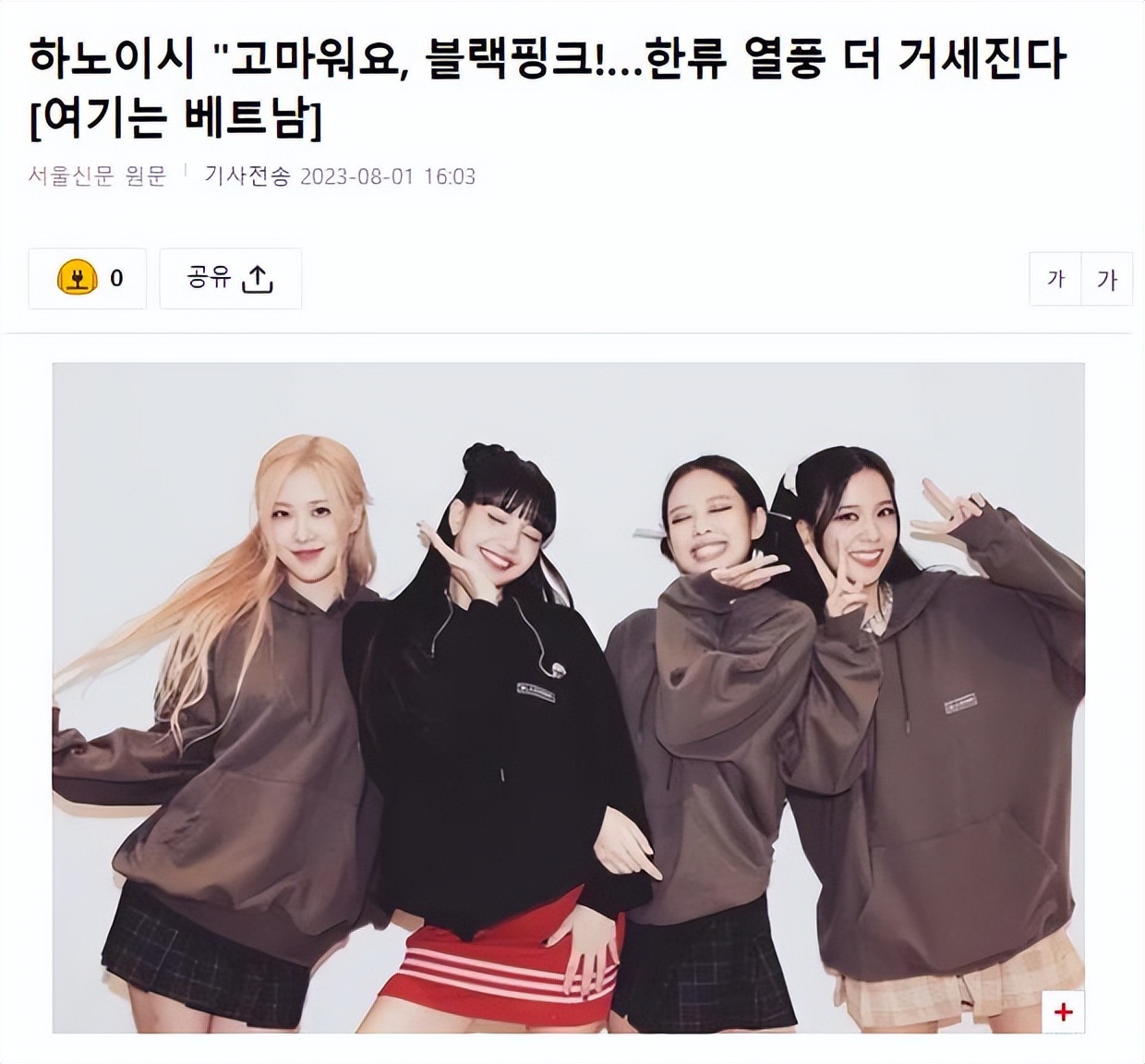 Vietnam thanked Blackpink for its contribution to the concert, Jennie ...