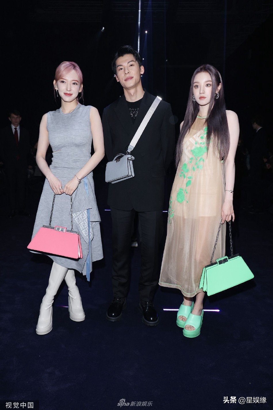 So seductive! Xu Guanghan, Song Yuqi and Cheng Xiao are in good ...