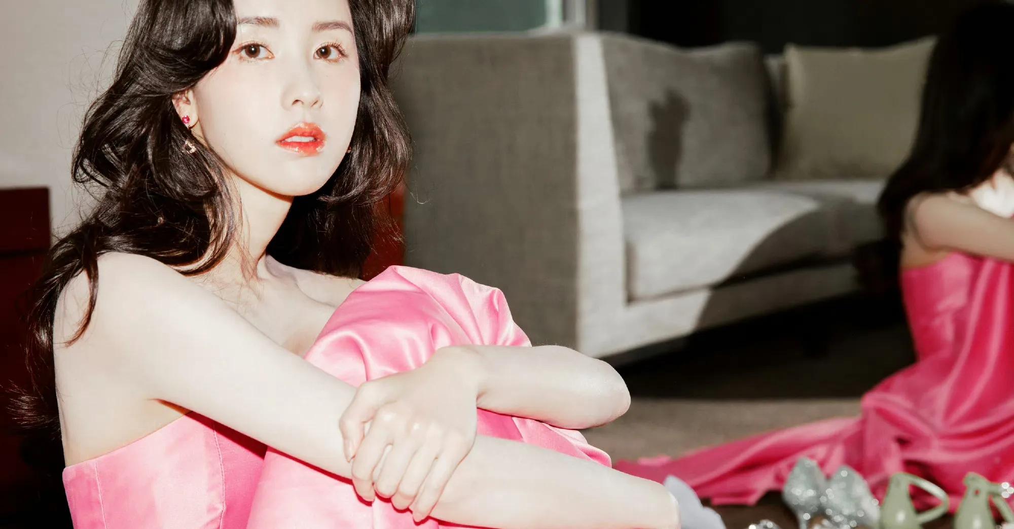 Chen Duling pink dress - iNEWS