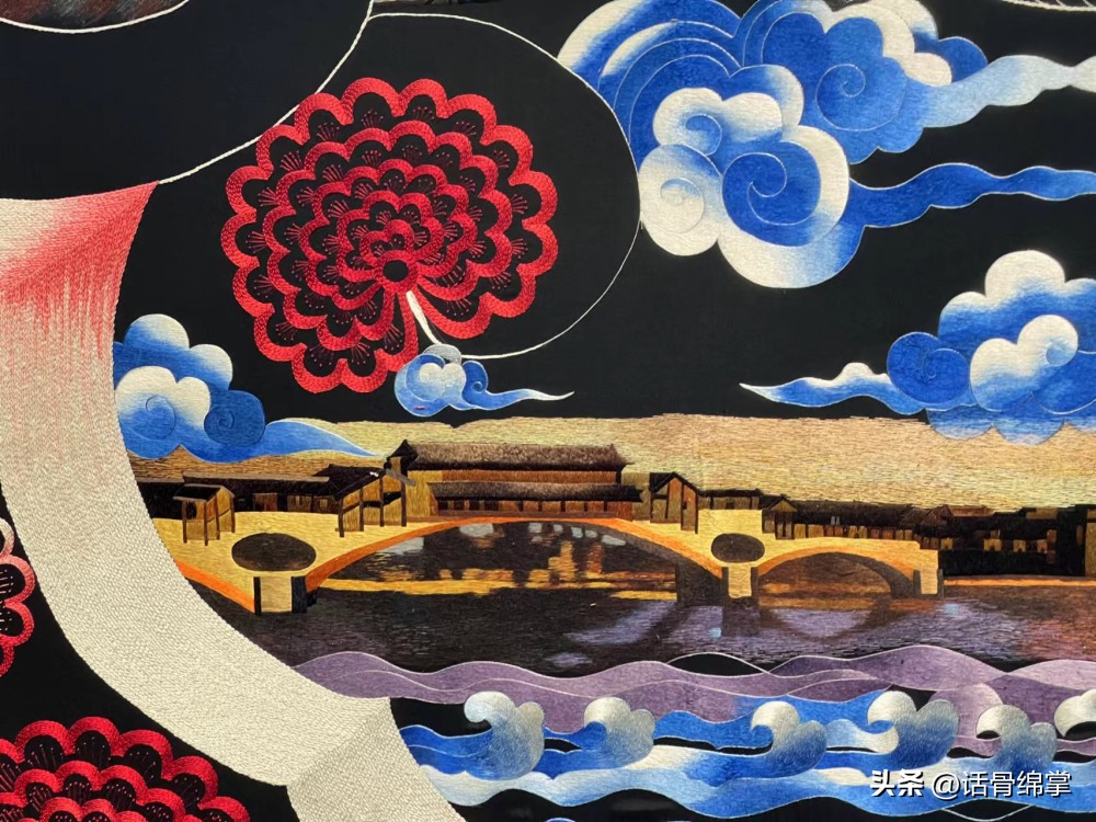 Continue to meet for a thousand years!Qiang embroidery "hand in hand ...
