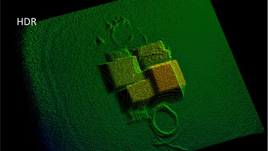 TOF camera HDR function can effectively improve the accuracy of object ...