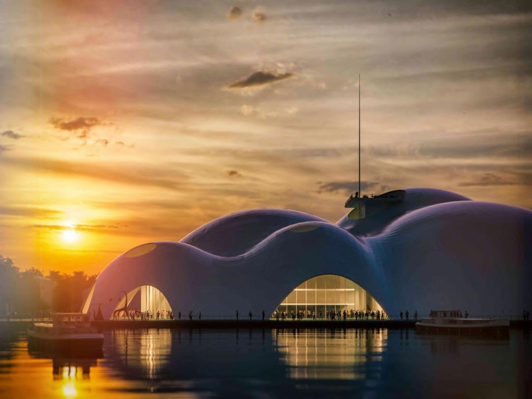 Vietnam's new landmark "Hanoi Opera House", one of the largest concrete ...