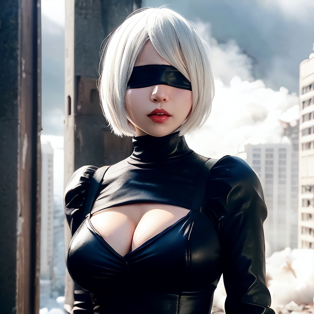 Stable Diffusion AI drawing, Ms. Nier Automata 2B - iNEWS