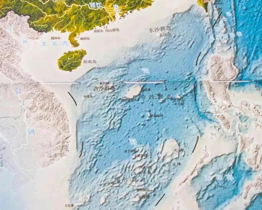 South China Sea - Sea Area Topographic Map - iMedia