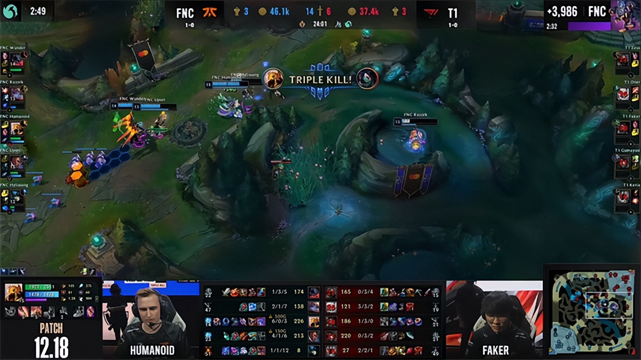 LOL-S12 group stage: FNC Luna's terror suppresses T1, and FNC wins two consecutive victories in ...