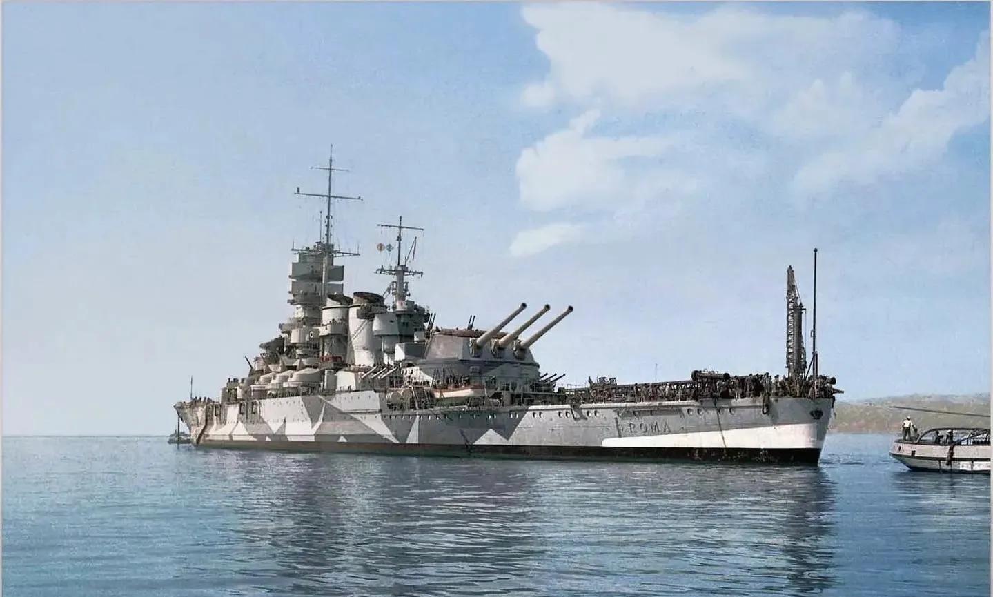 Talking about the battleship "Roma", the first victim of guided weapons ...