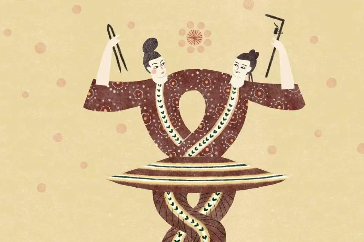 Why is Fuxi Nuwa a human head and a snake body?The original hidden ...