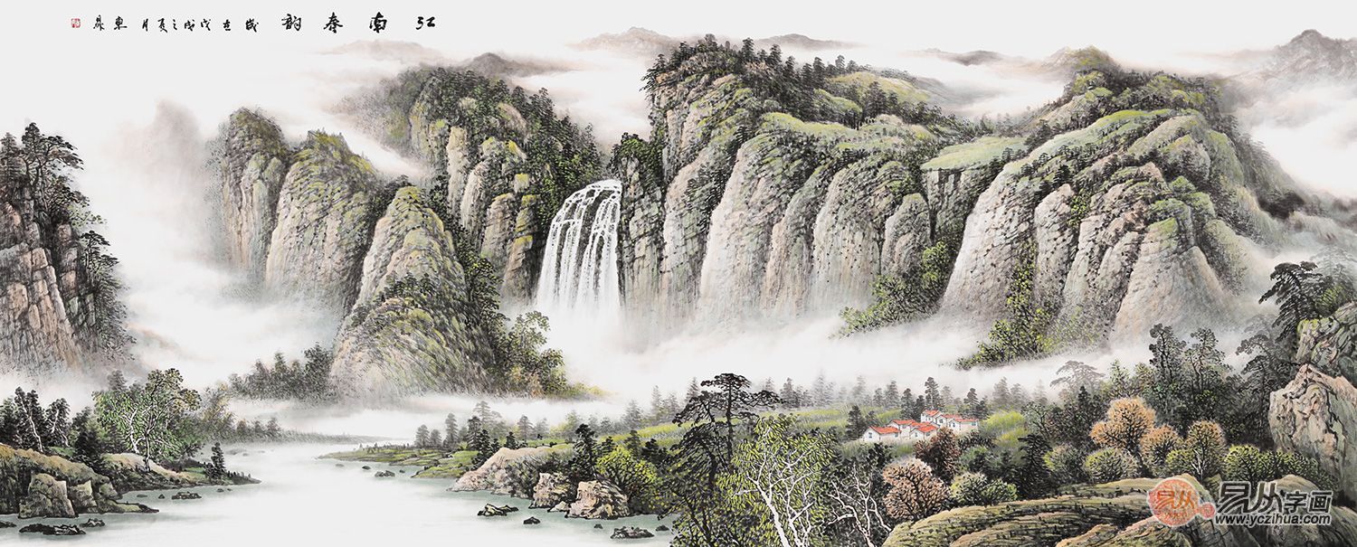 Office decoration painting: Zhao Hongxia's landscape painting is full ...