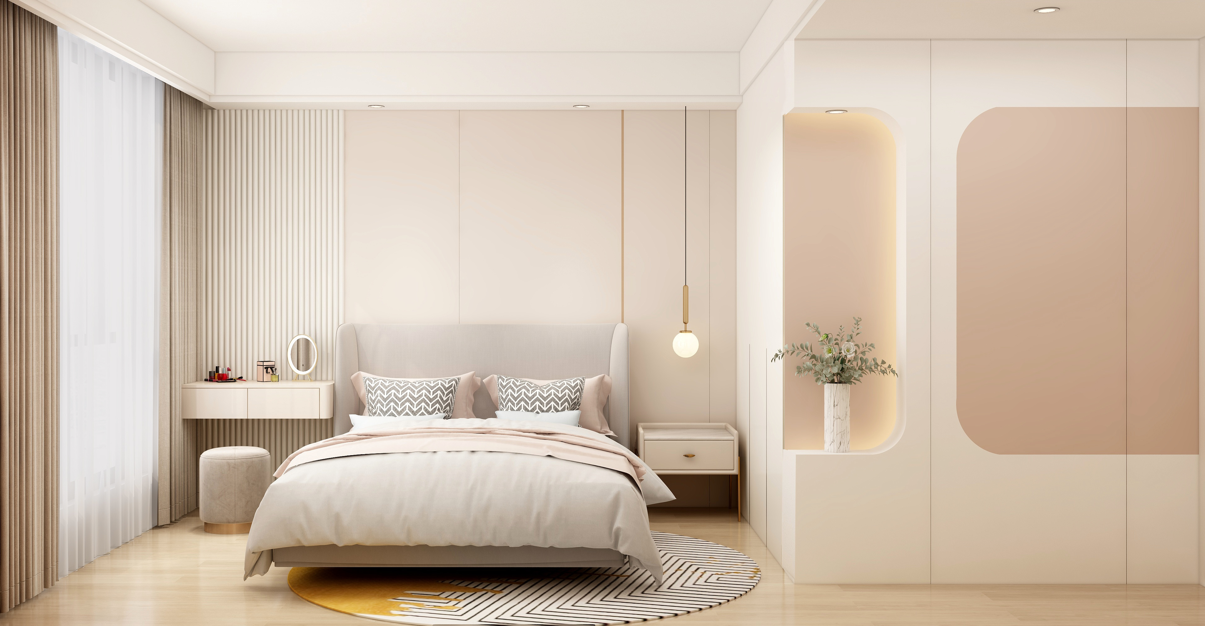 158 square meters of self-healing cream style that is not greasy - iNEWS