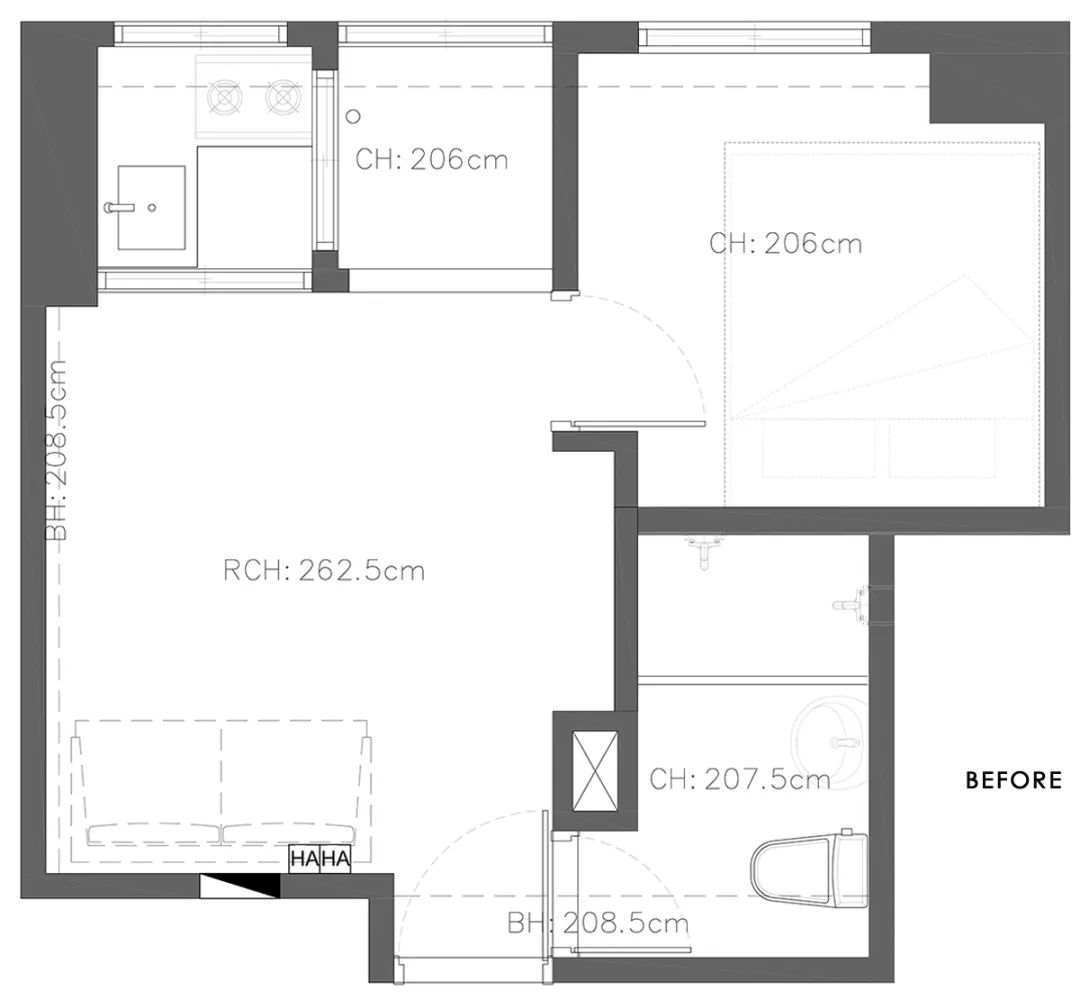 26 square meters old, broken and small, can actually do 7 major ...