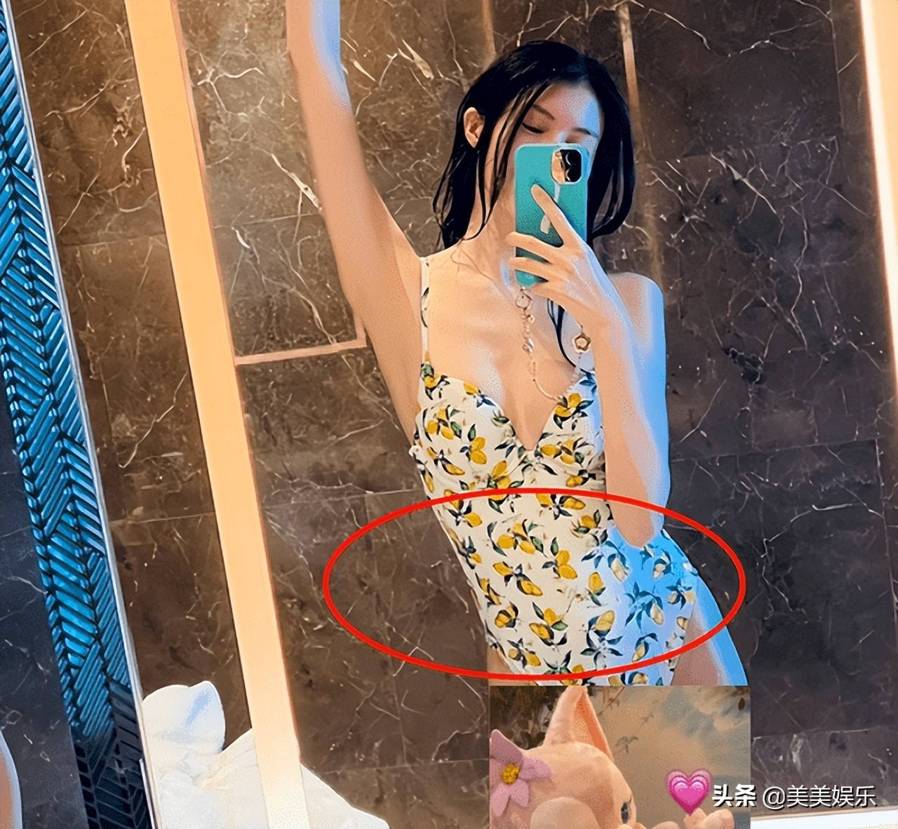 He Sui's swimsuit photo shows a bulging belly, suspected to be pregnant!Boyfriend Chen Weiting ...