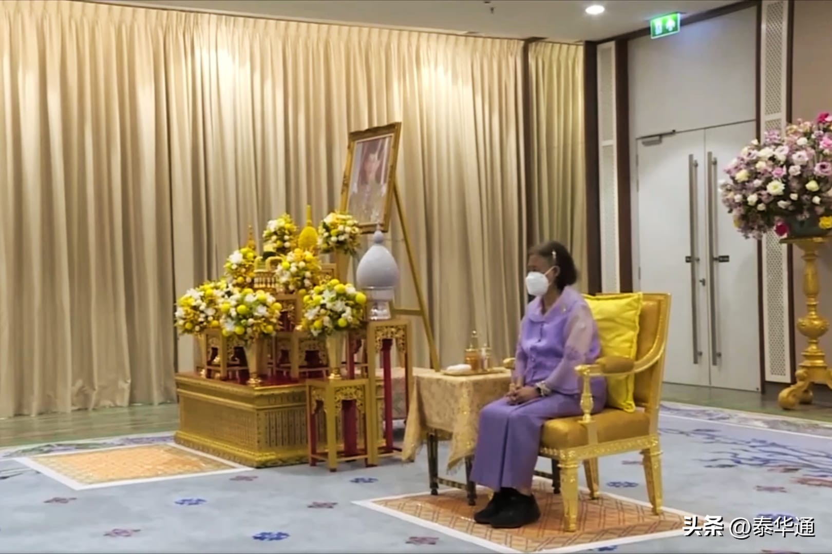 Princess Sirindhorn of Thailand attended the candle lighting ceremony ...
