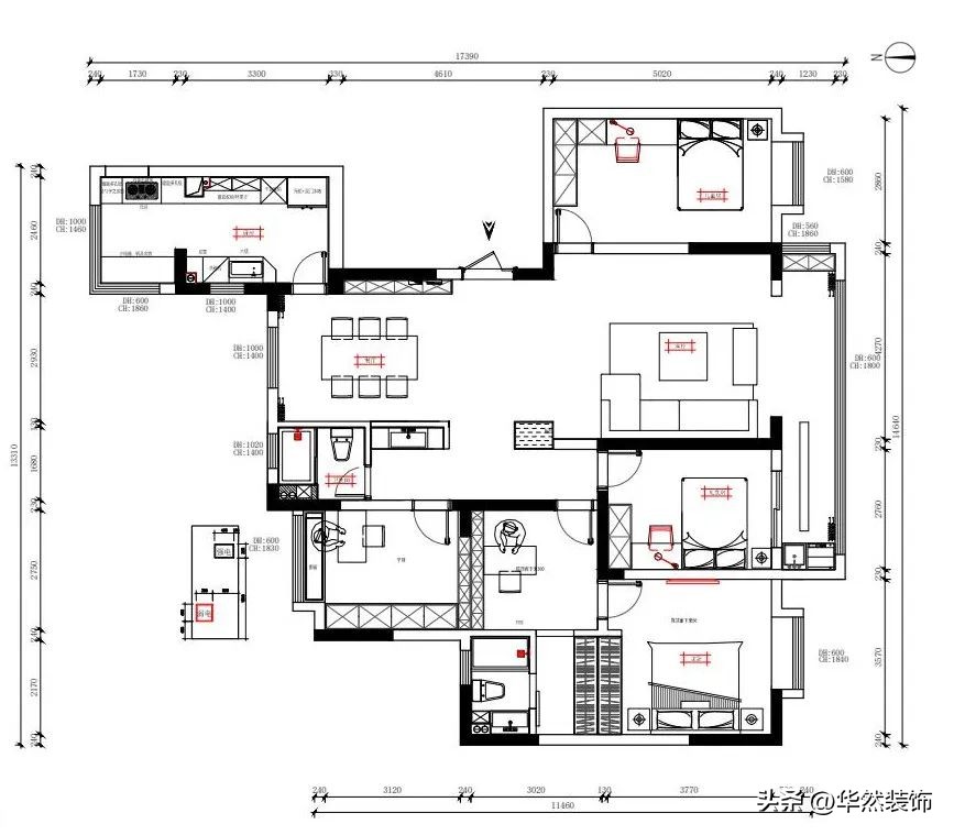 The 183-square-meter Jinmao Bay Grand Floor, the balance between ...